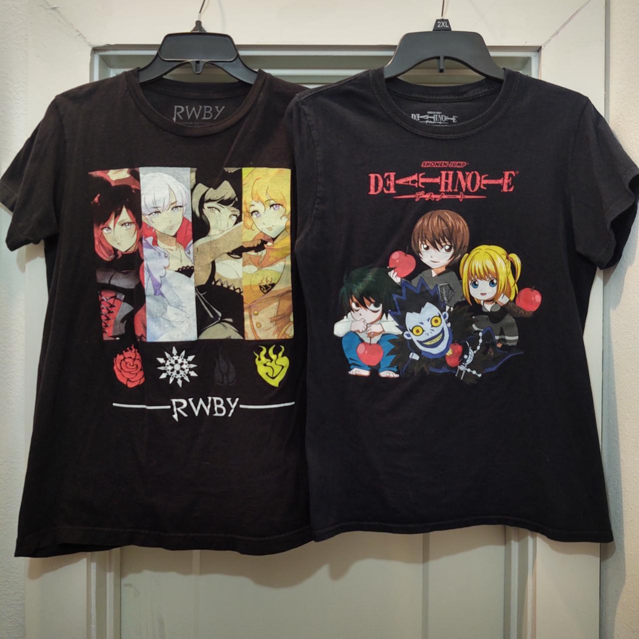 Shonen Jump Death Note Black T-Shirt along with Rwby... - Depop