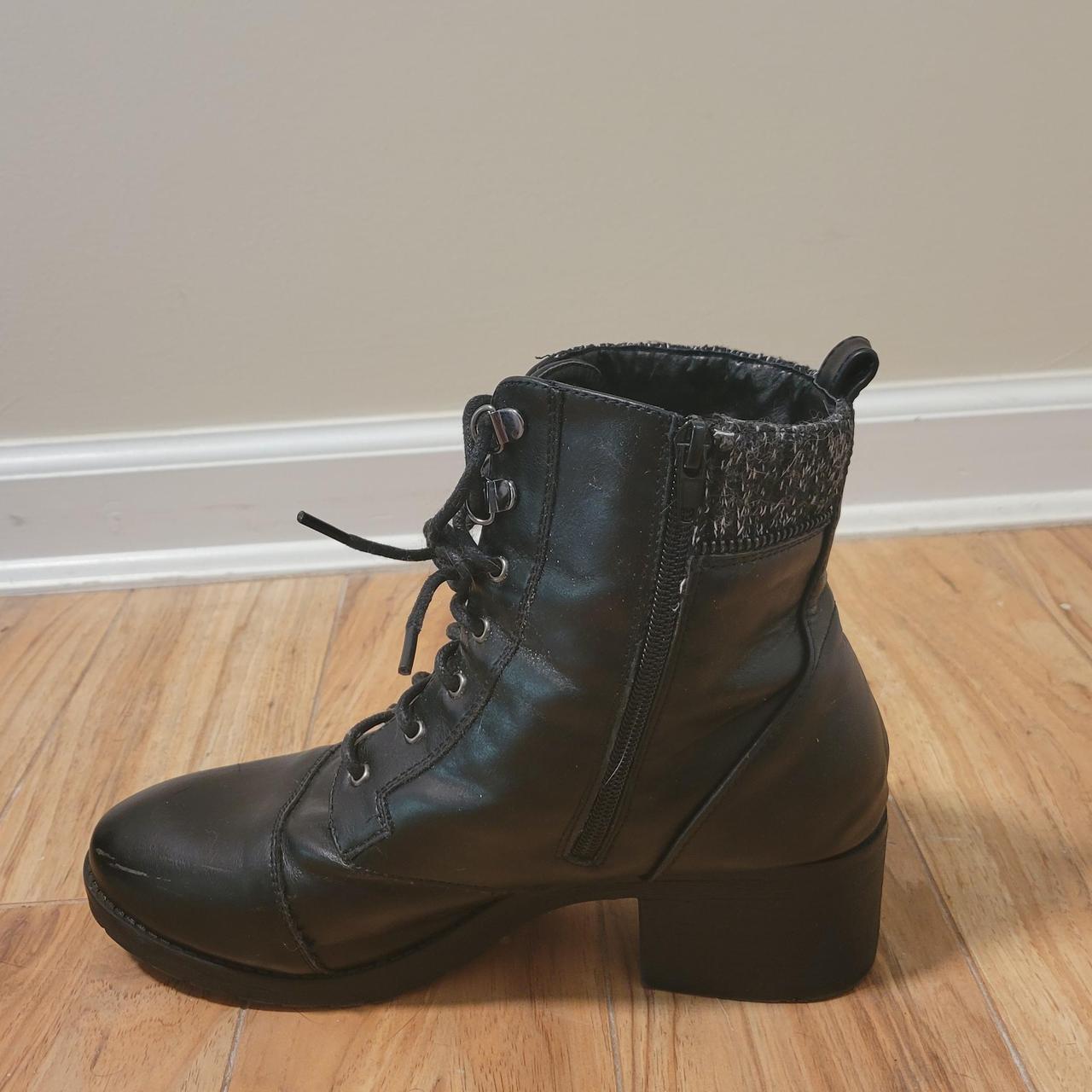 Women's Ankle Length Combat Boots Size 10, Lace up... - Depop