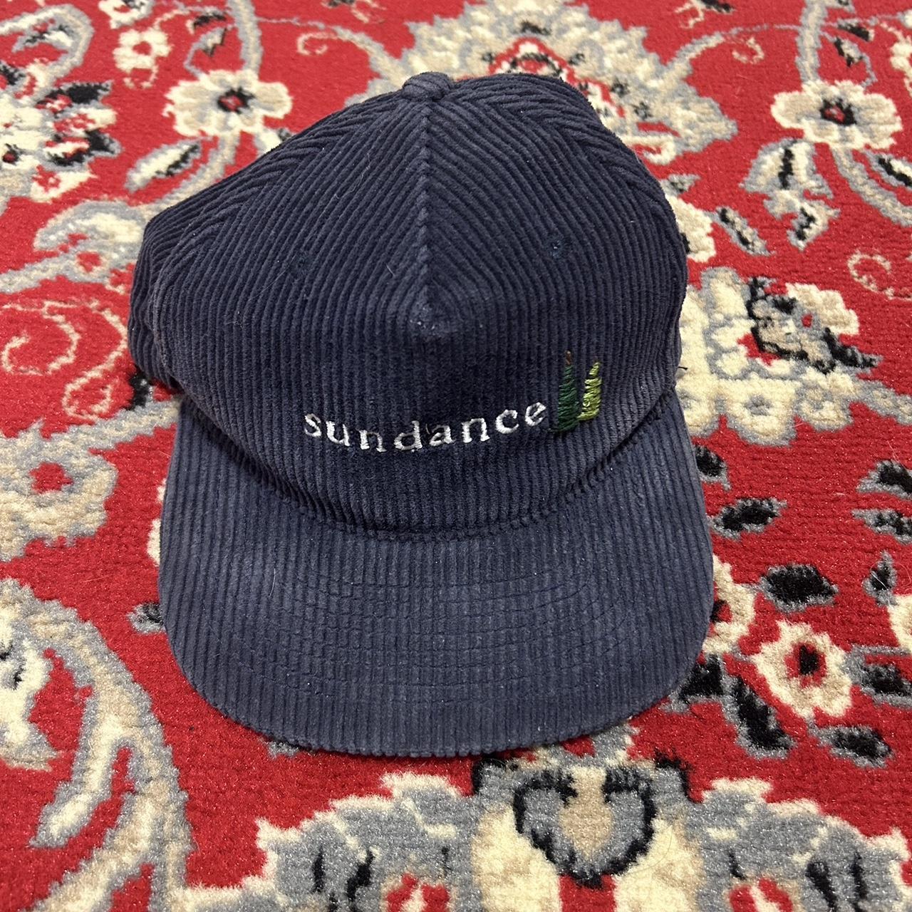 Vintage Sundance corduroy hat Hand embroidered pine... - Depop