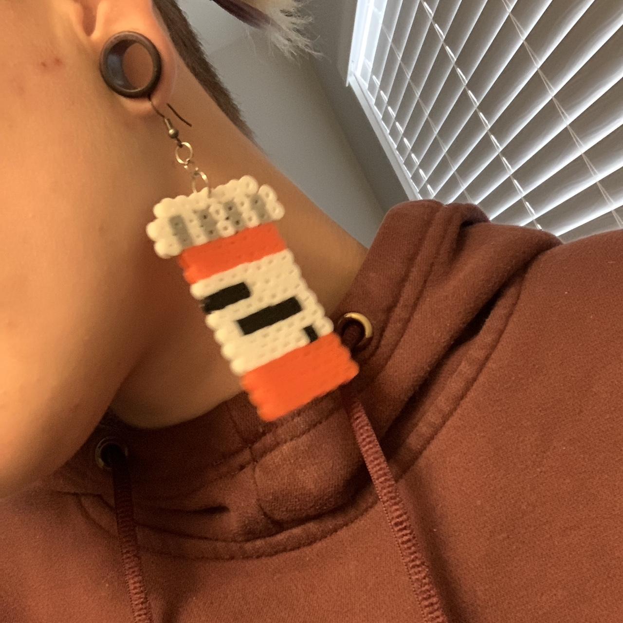 Pill bottle #perler earrings #raver #kandi #edm... - Depop