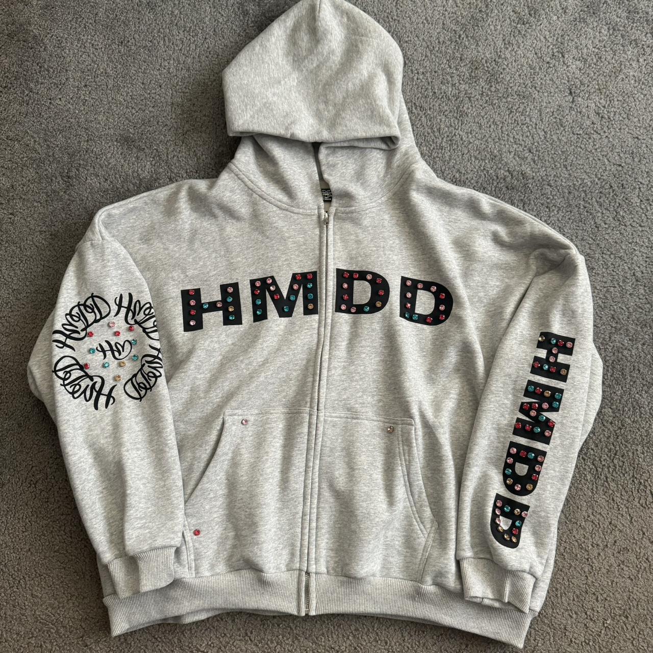 HMDD Crystal Zip-Up *oversized* beautiful piece but... | Depop