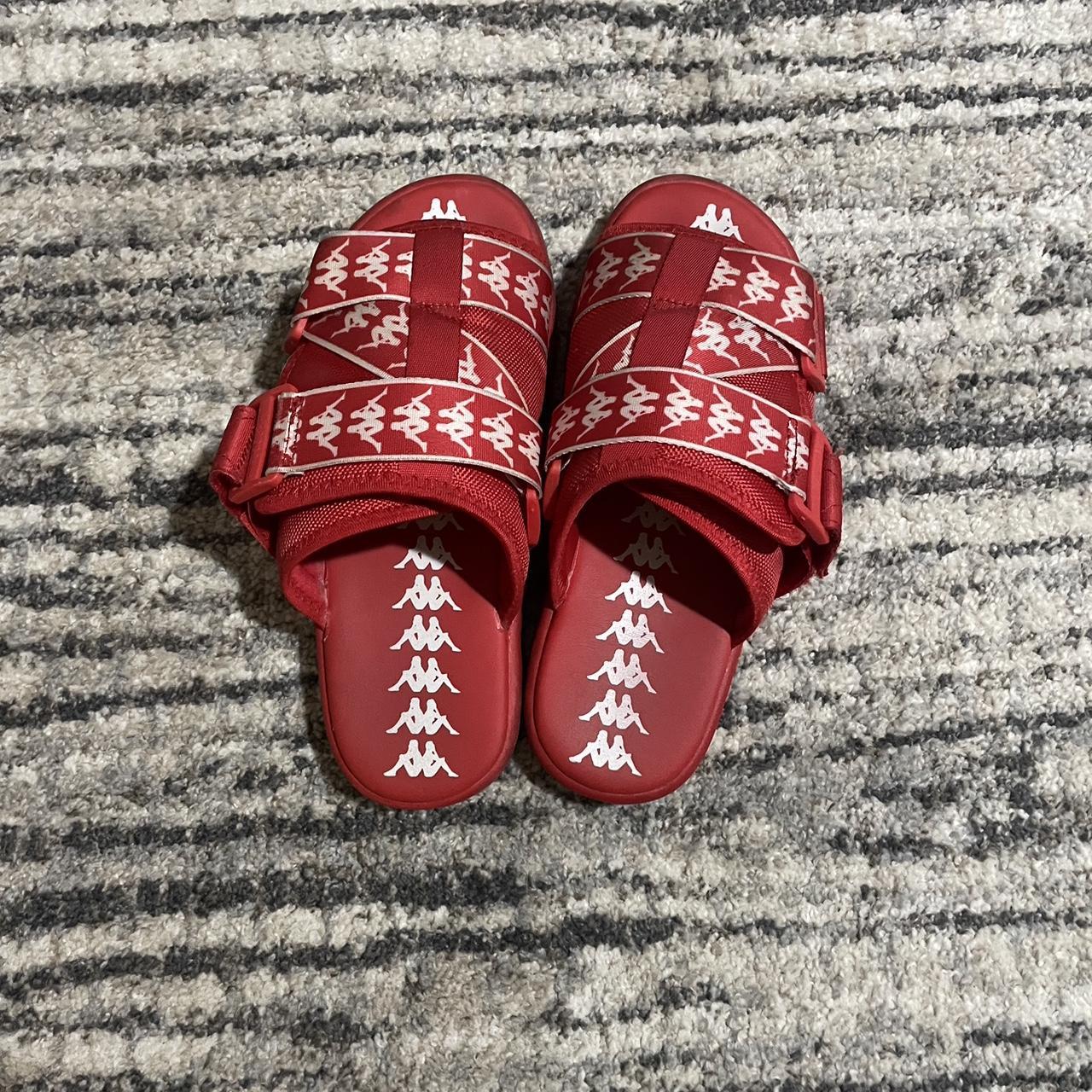 kapa slides worn but really comfy - Depop