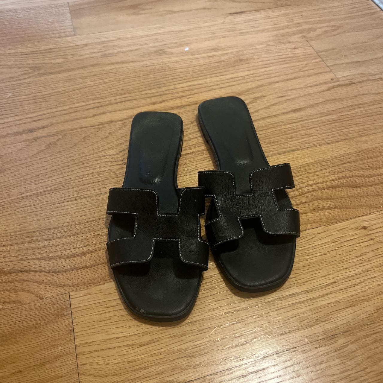 Hermes Oran Slides - Depop