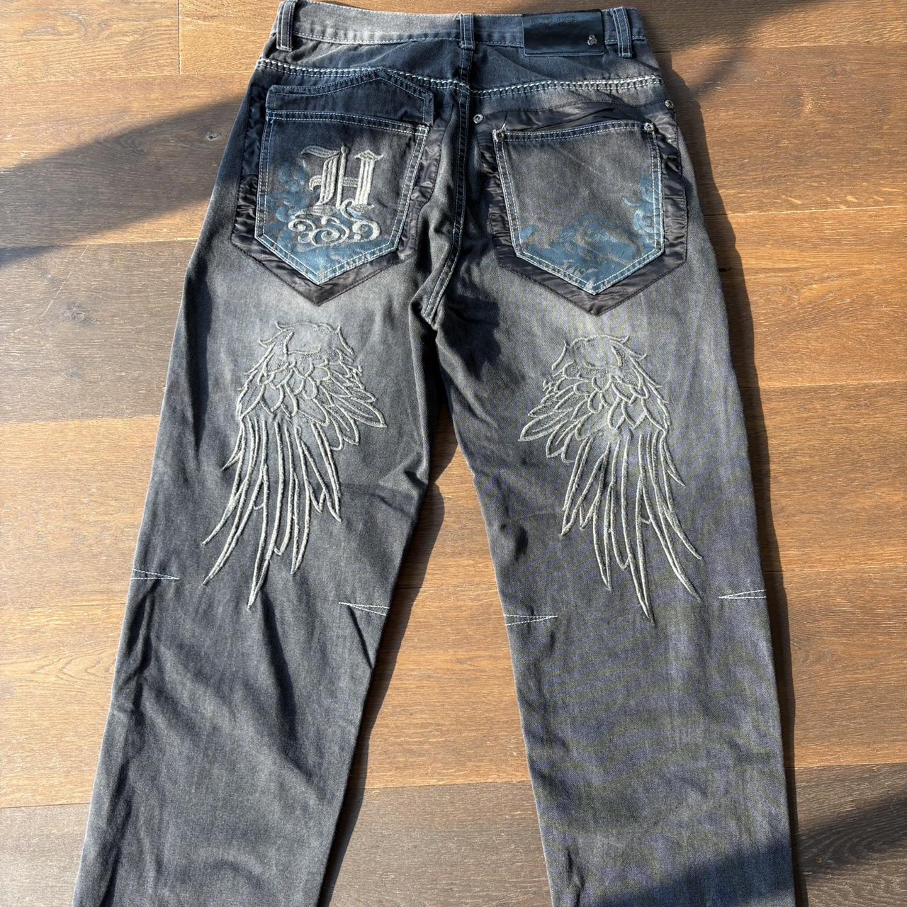 🖤Y2K PLAYBIGG WING JEANS🖤 -SUPER NICE... - Depop