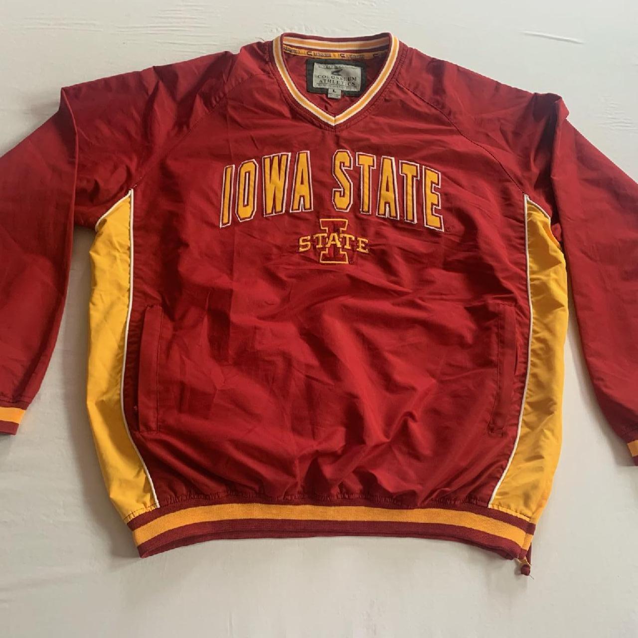 Vintage Iowa State Pullover Windbreaker; Size... - Depop