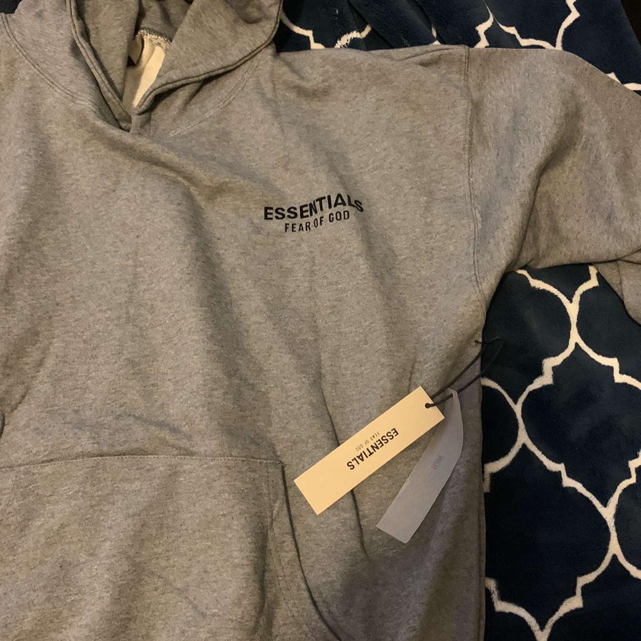 Grey Essentials hoodie text me first before you buy... - Depop