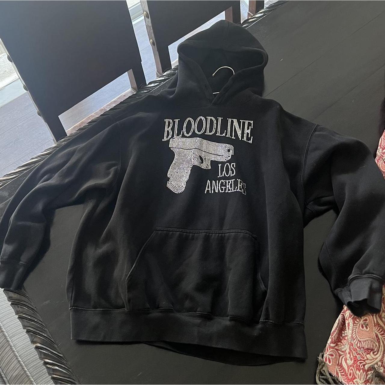 Bloodline Los Angeles bedazzled hoodie Condition... - Depop