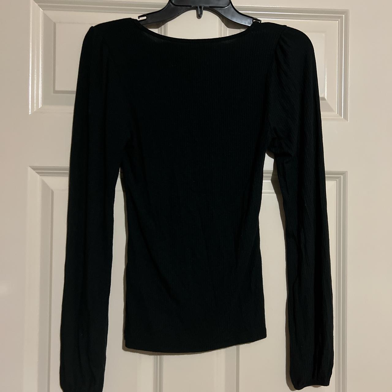 Abercrombie & Fitch square neck long sleeves... - Depop