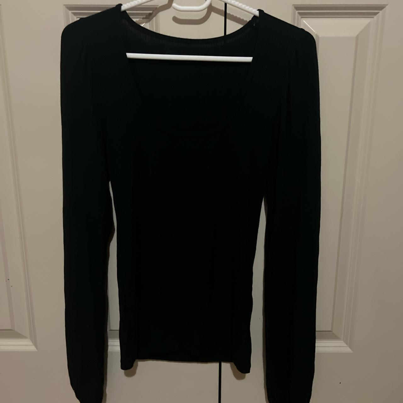 Abercrombie & Fitch square neck long sleeves... - Depop
