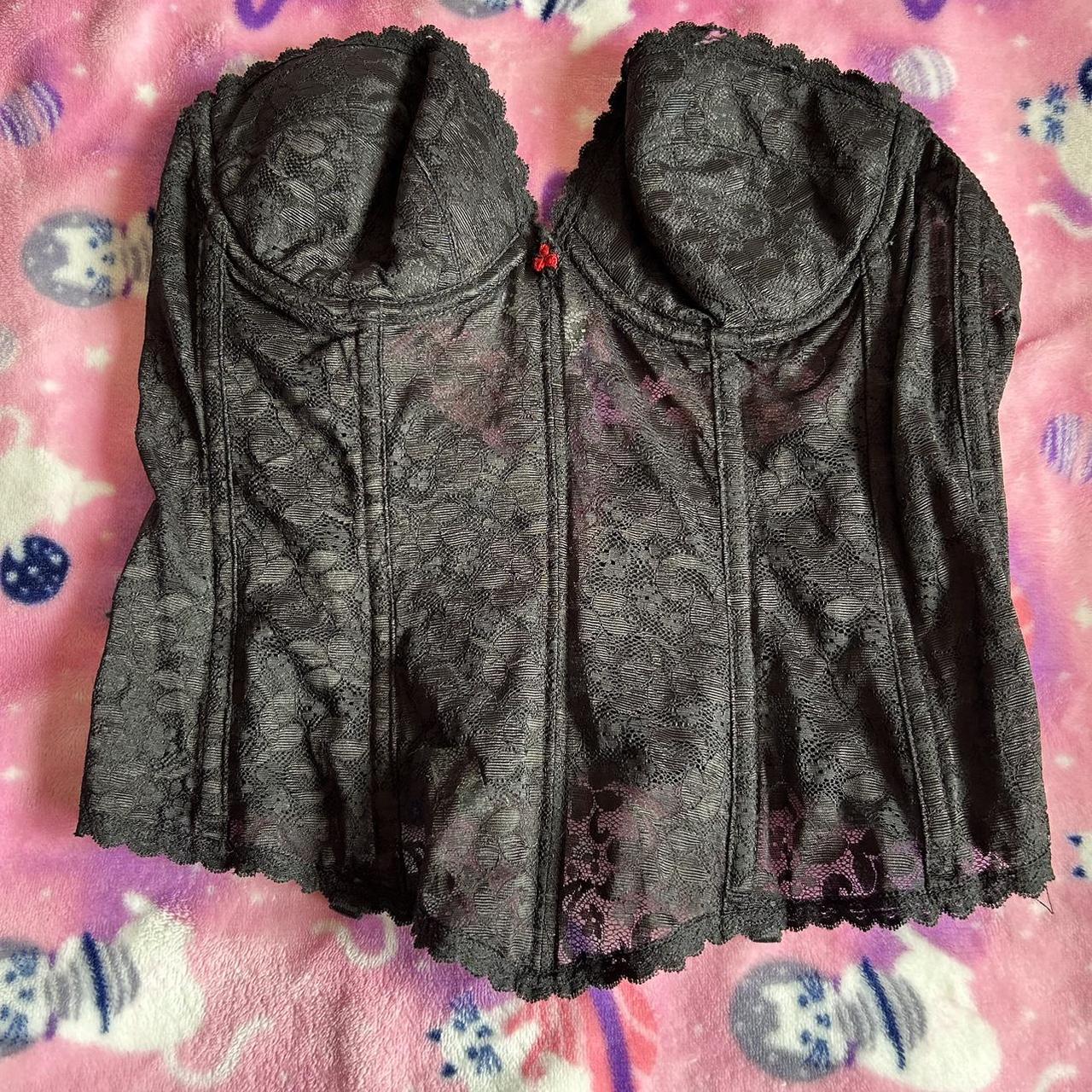 Goth vampire corset. It was too big for me... - Depop
