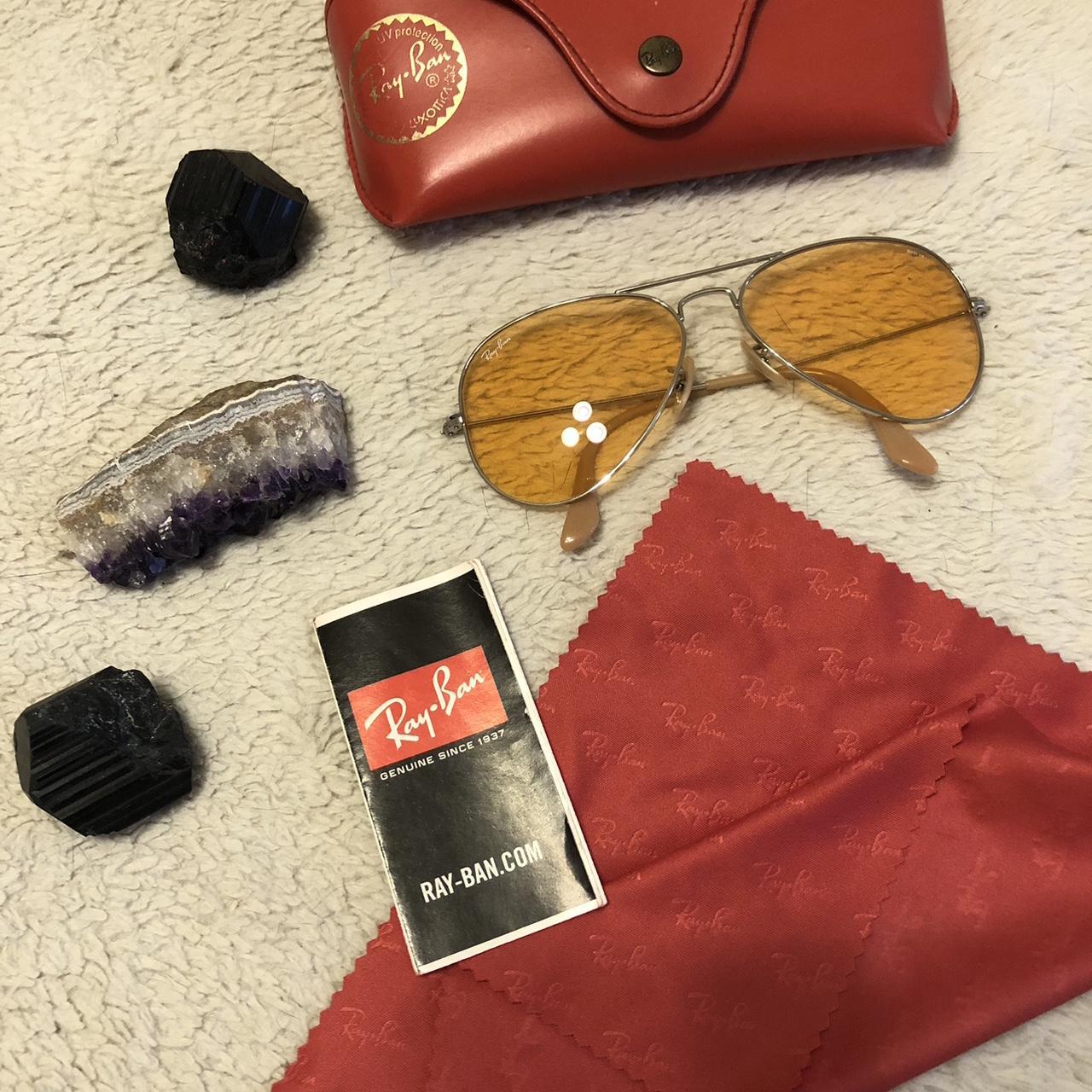 Ray-ban Silver frame ‘Evolve’ series in Orange size... - Depop