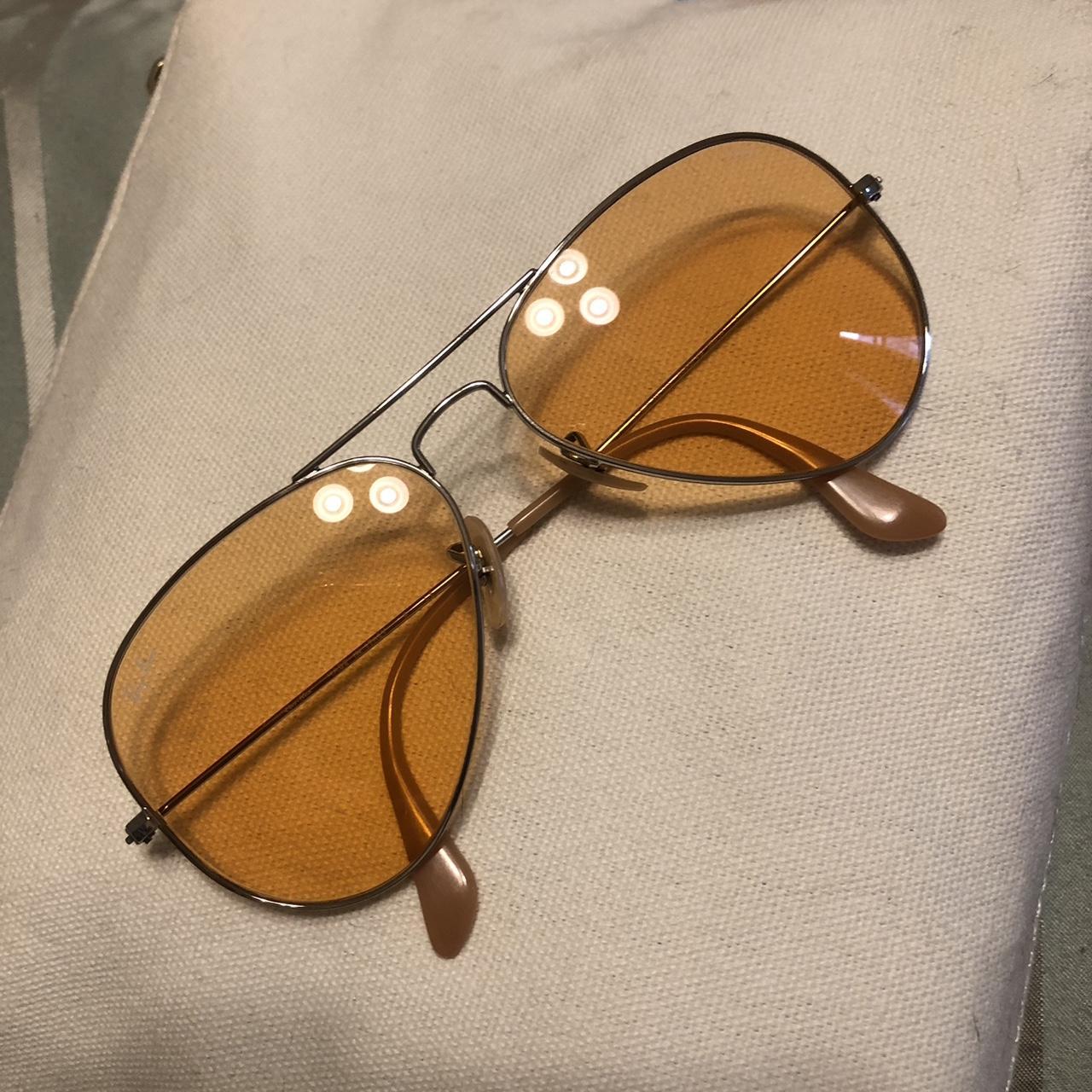 Ray-ban Silver frame ‘Evolve’ series in Orange size... - Depop