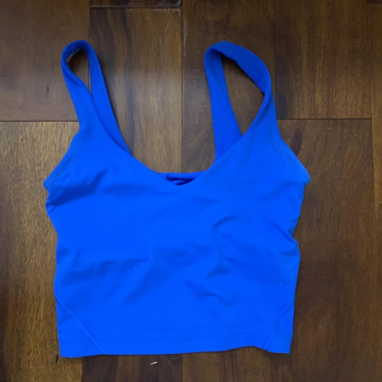 Blue lululemon align tank size 2 Worn a couple time... - Depop