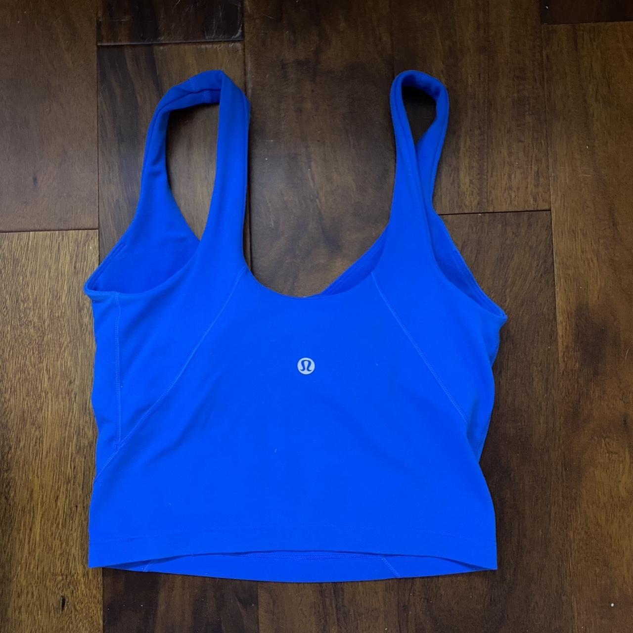 Blue lululemon align tank size 2 Worn a couple time... - Depop