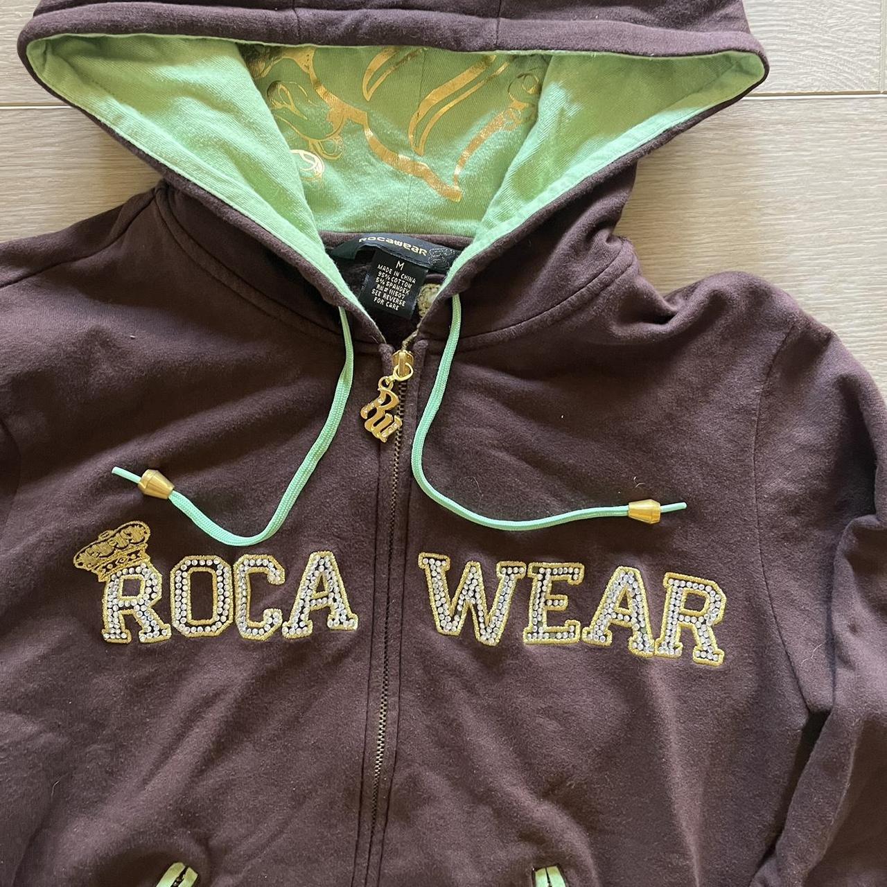 Roca wear 2000s zip up 10/10 condition All sales... - Depop