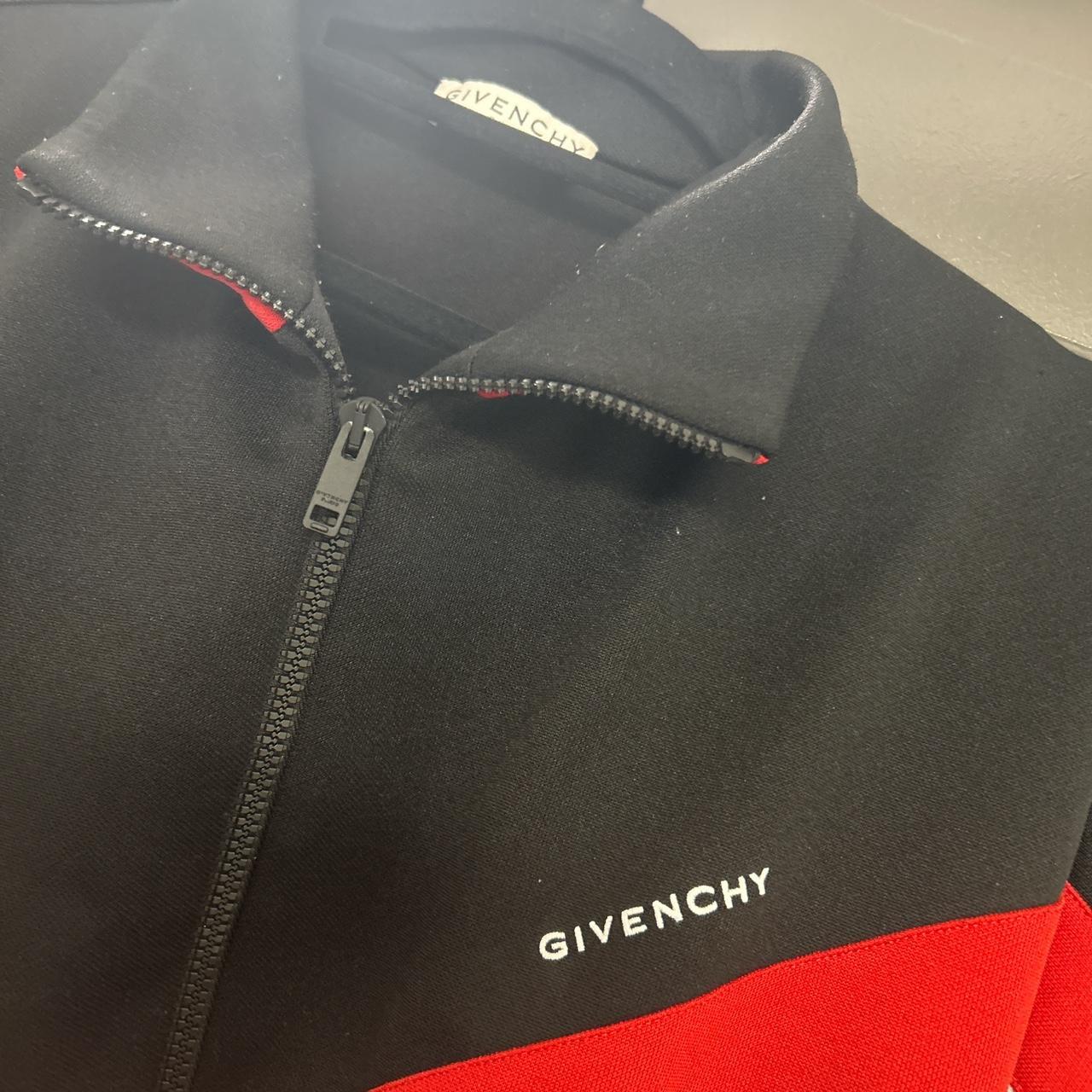 Red and black Givenchy track jacket #Givenchy... - Depop