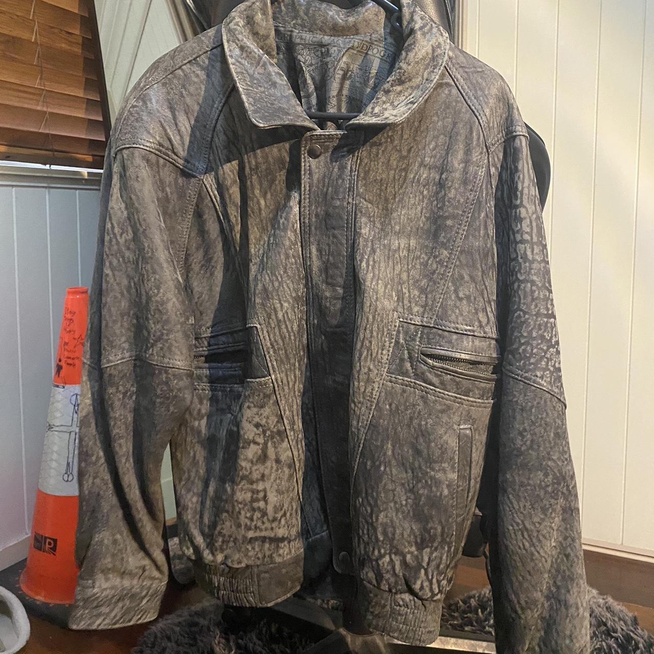 Roger David leather jacket Beautiful detailing with... | Depop