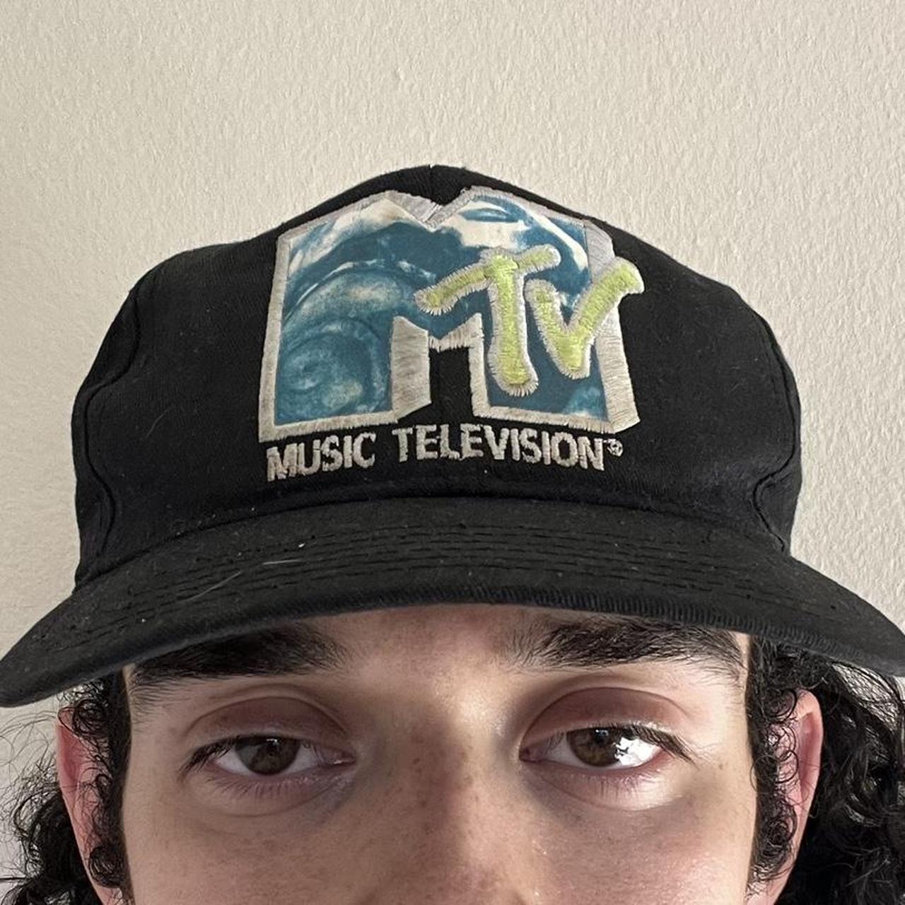 Vintage MTV SnapBack hat Color: black Condition:... - Depop