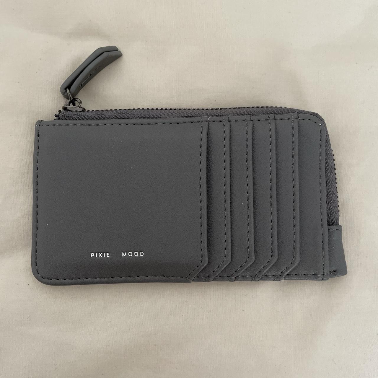 Pixie Mood stone gray card wallet Lightly used 5... - Depop