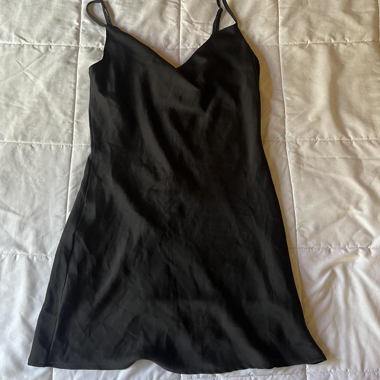 Pacsun mini black dress with a cowl neck top - Depop