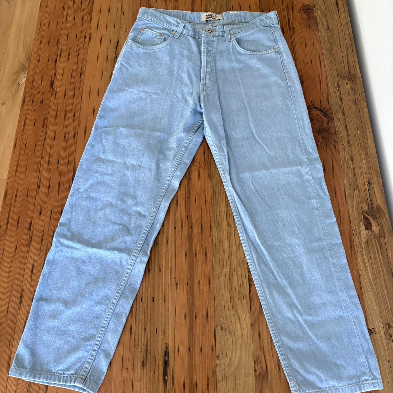Naked and famous “easy guy” fit denim, worn but in... | Depop