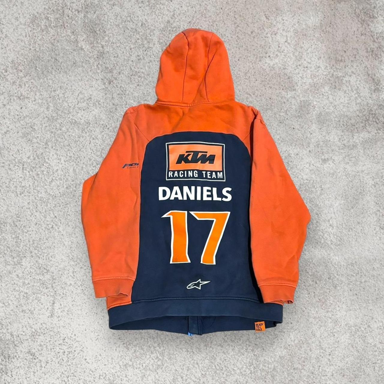 Vintage KTM Racing Team Alpine Stars Zip Up Hoodie... - Depop