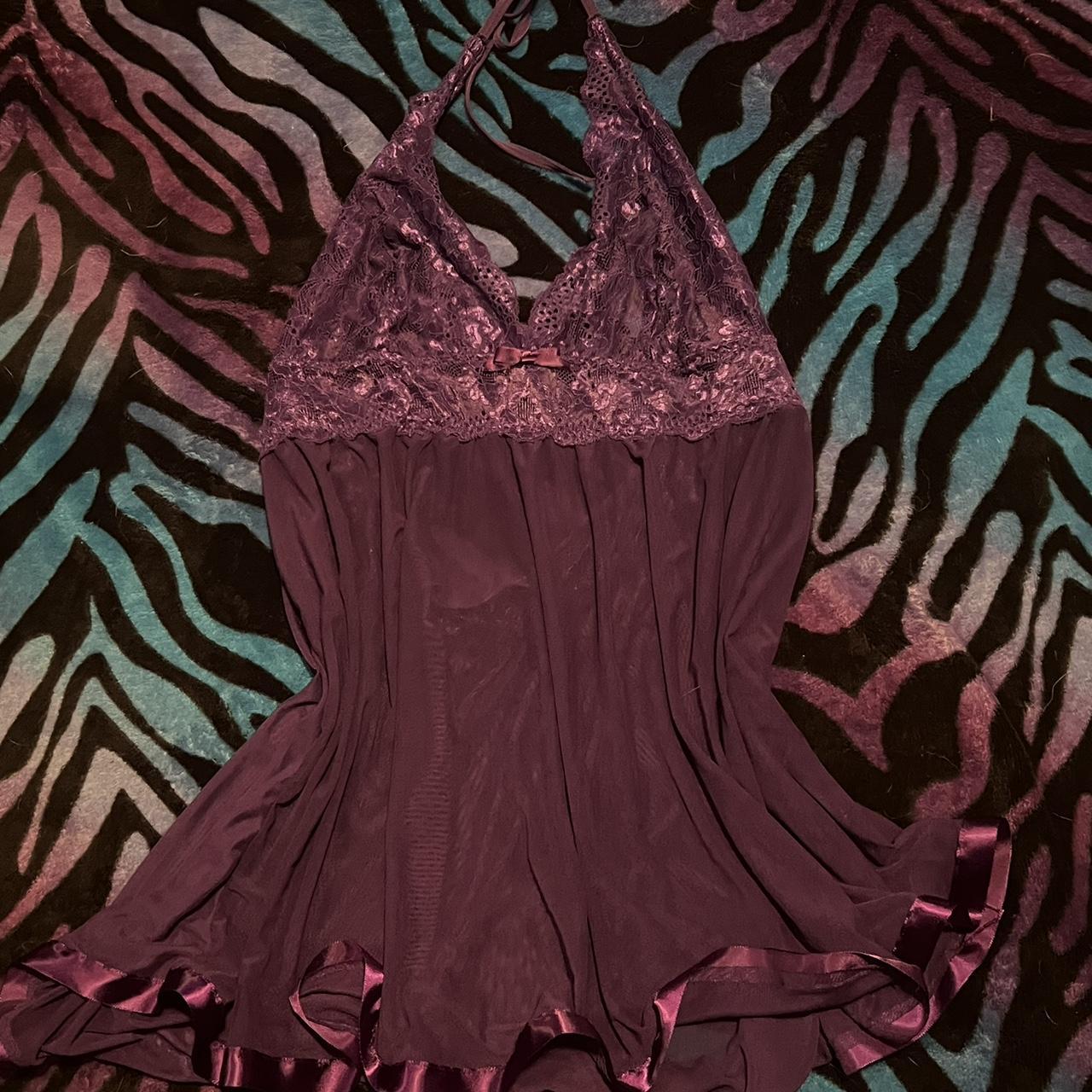 Purple mesh sleeping top y2k Size 20w Dm me for any... - Depop