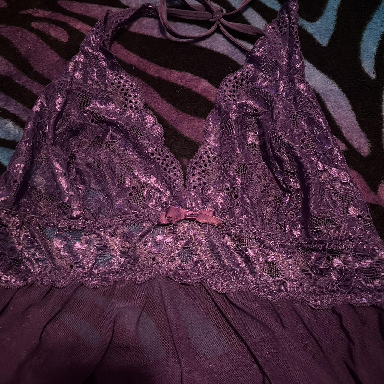 Purple mesh sleeping top y2k Size 20w Dm me for any... - Depop