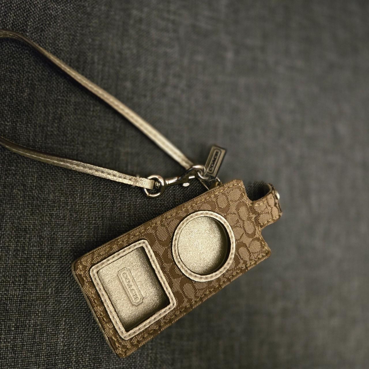 Vintage COACH ipod Nano Case-Holder-Signature Canvas... | Depop