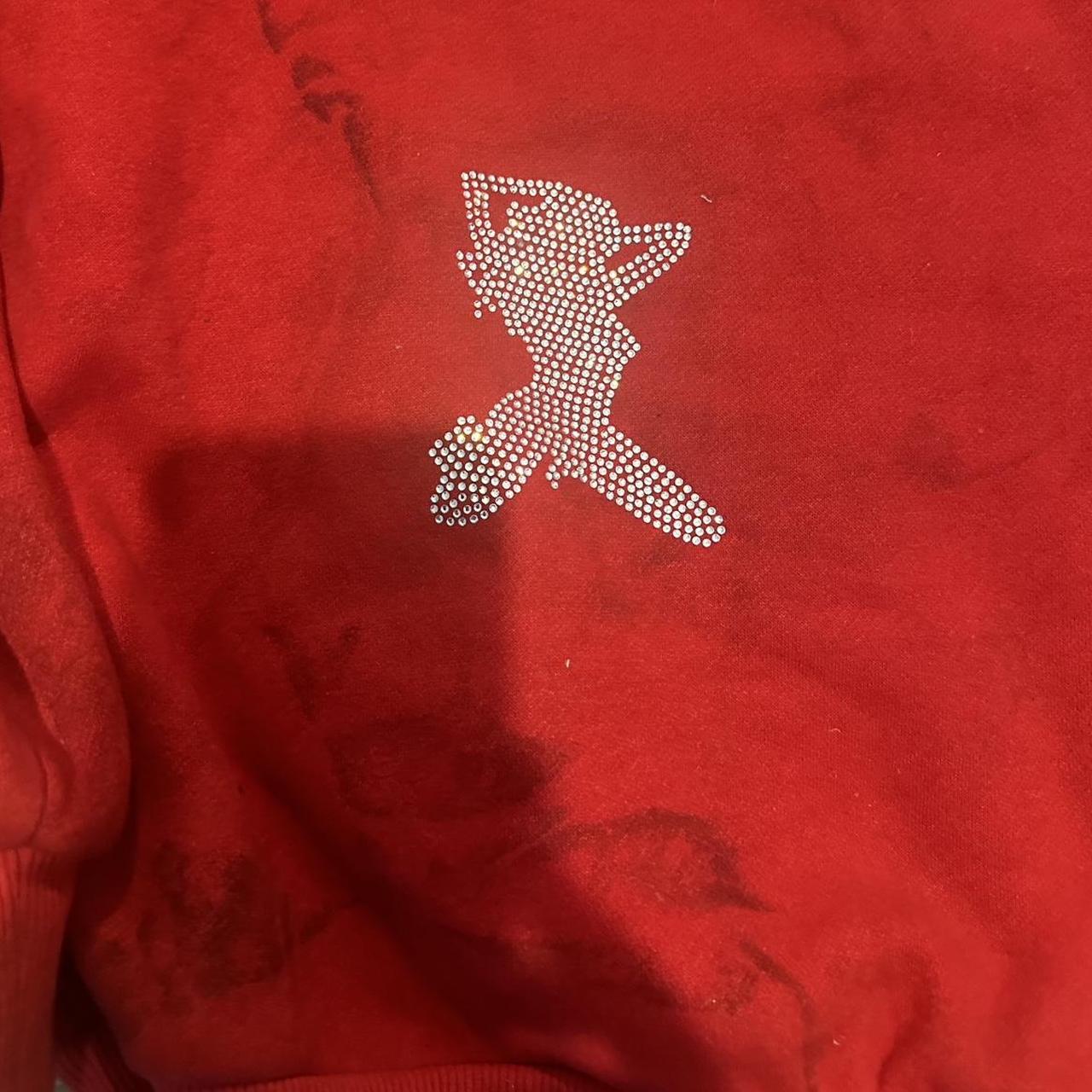 RED NAMED COLLECTIVE RED ZIP HOODIE - UNREALISTIC... - Depop