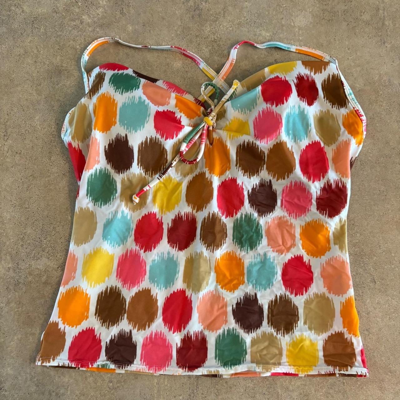 Victoria's Secret Swimsuit Polka Dot Padded Top 38D... | Depop