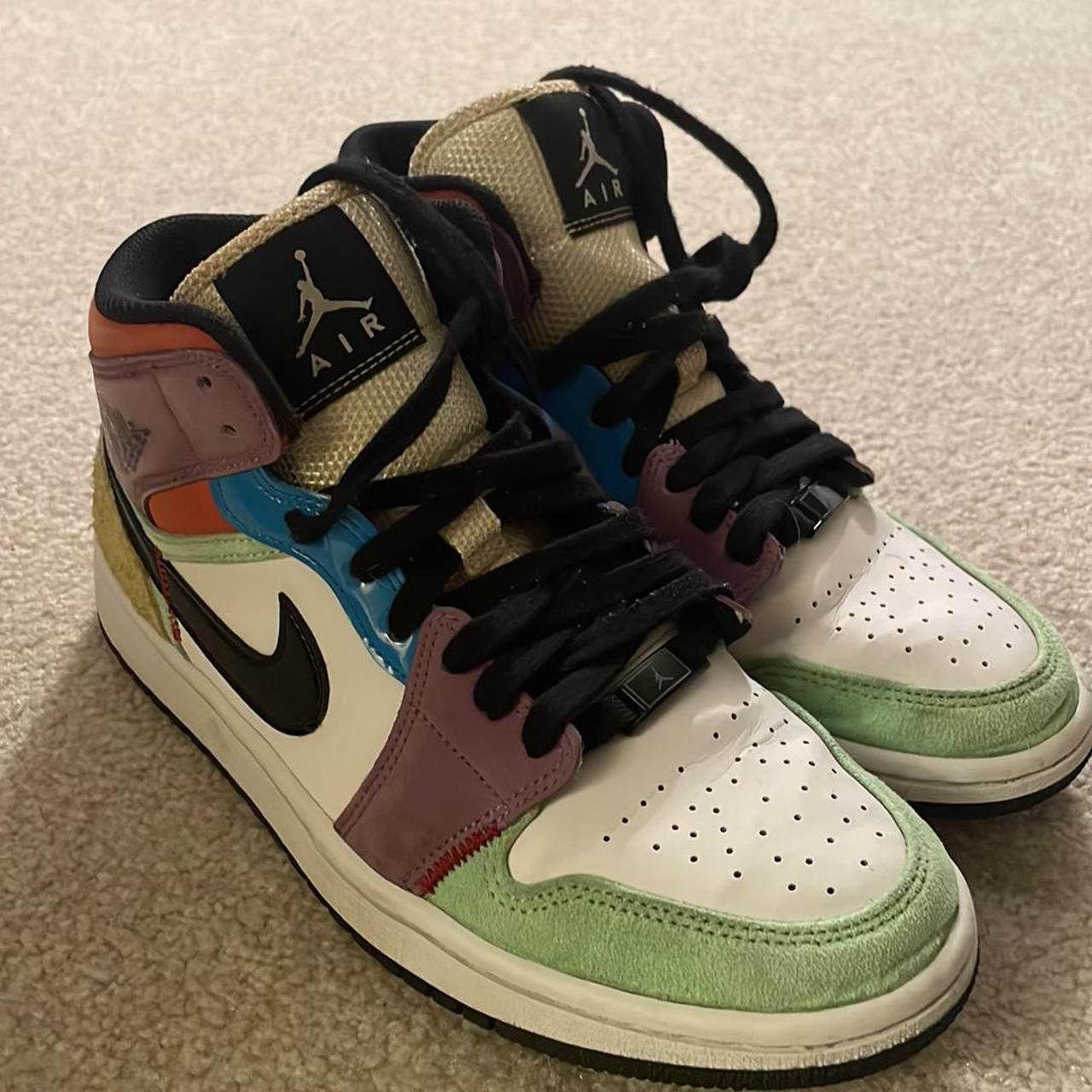 Nike Jordans Color Block, Size 8 Women’s - Depop