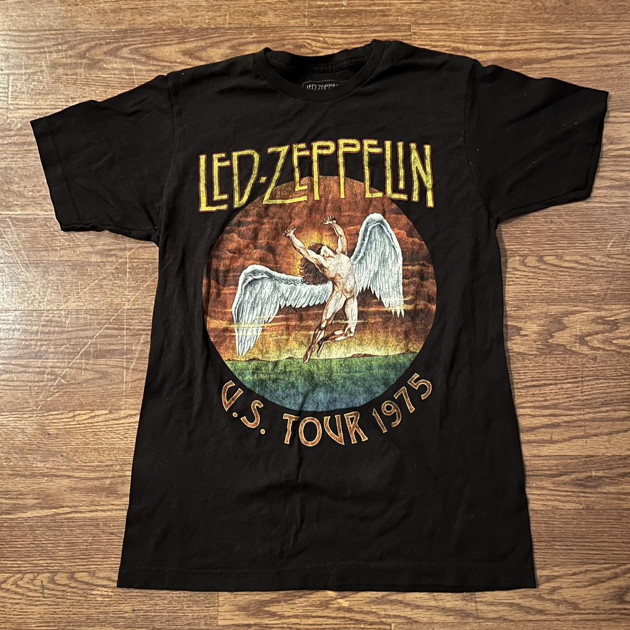 Medium Black Led Zeppelin t-shirt -accepting offers... - Depop