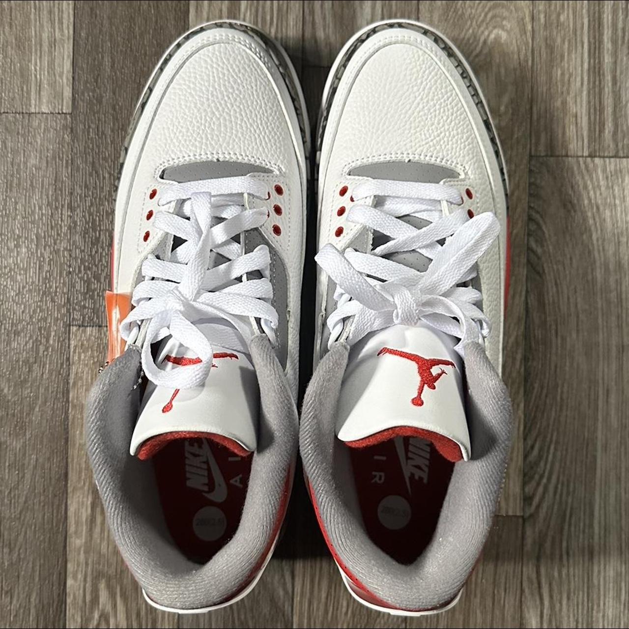 fire red 3s size 10 worn comes with box #nike... - Depop