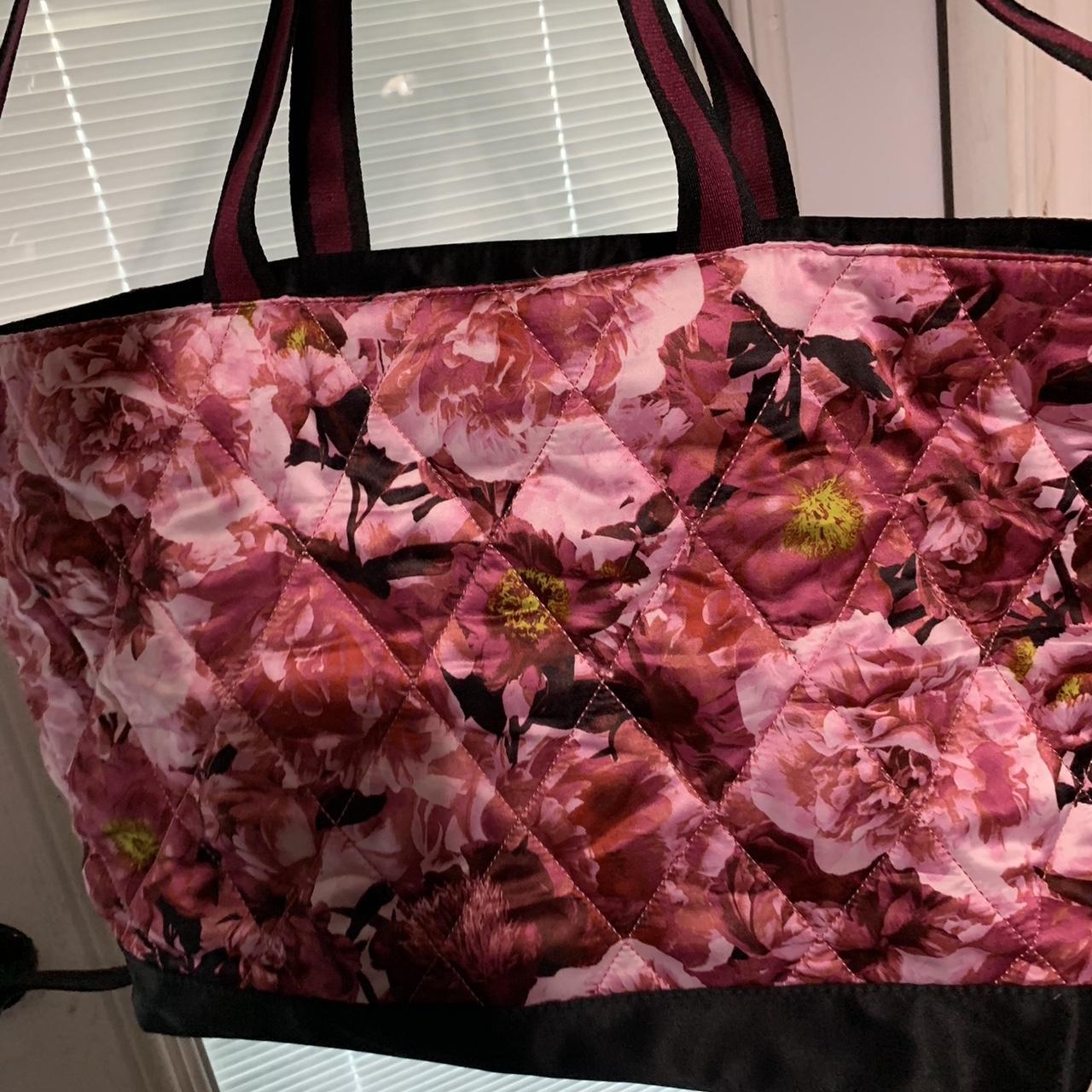 Victoria secret floral overnight bag. Pinks/Reds... - Depop