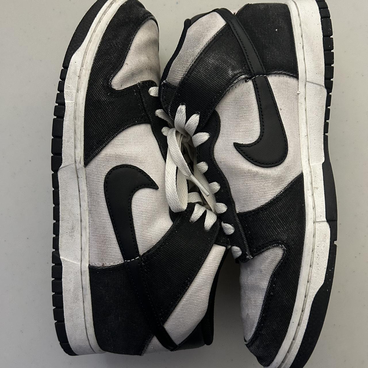Nike panda dunks mids Size 10.5 #Nike #Dunks #Sneakers - Depop