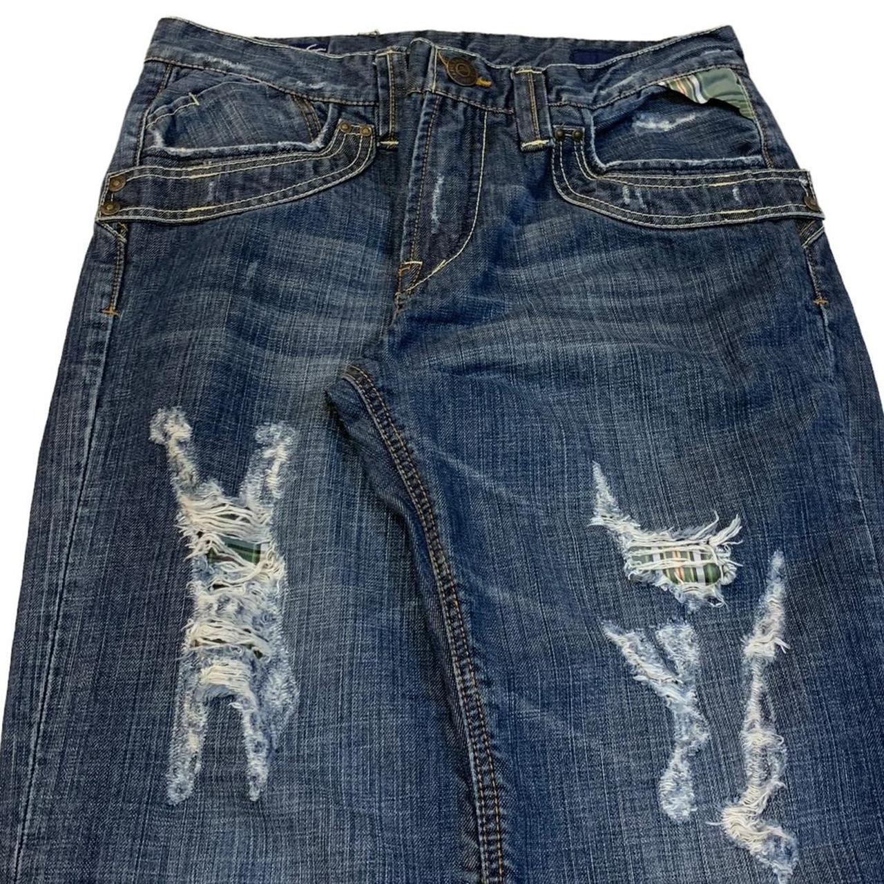 Cybery2k baggy grunge skater jeans Southpole style... - Depop