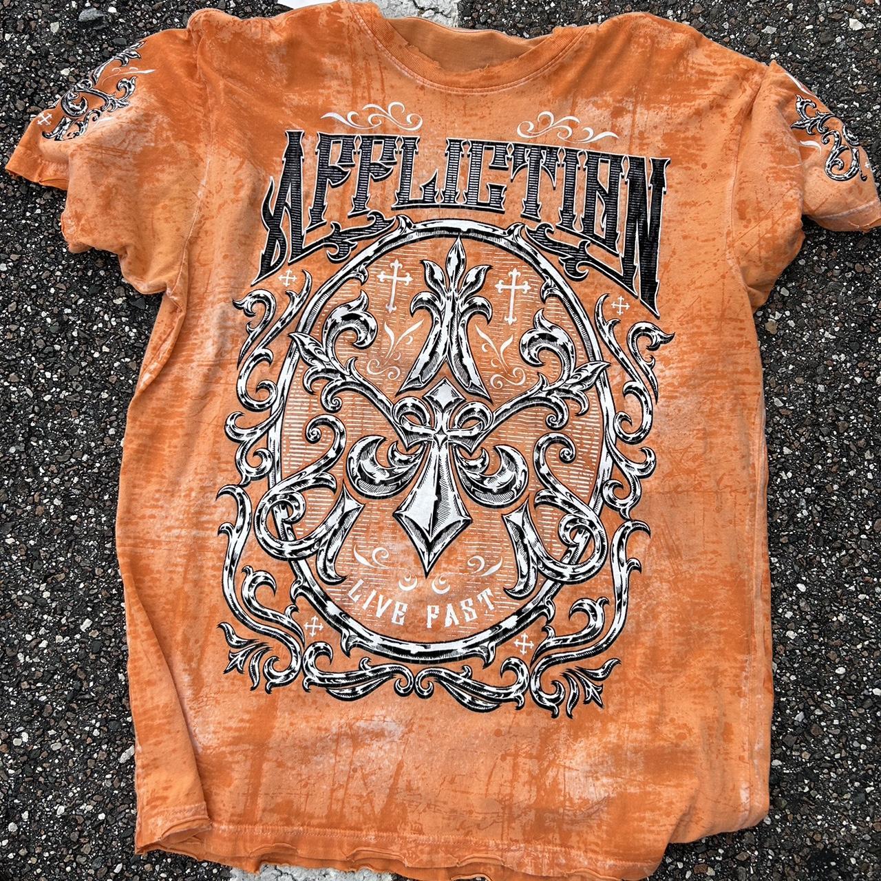 Affliction Shirt Size: cut tag fits like a large... - Depop