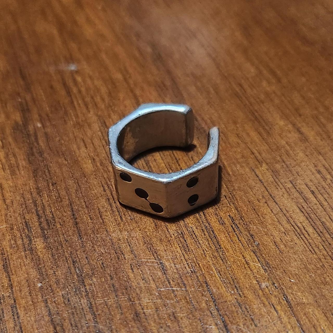 bulky dice ring - Depop