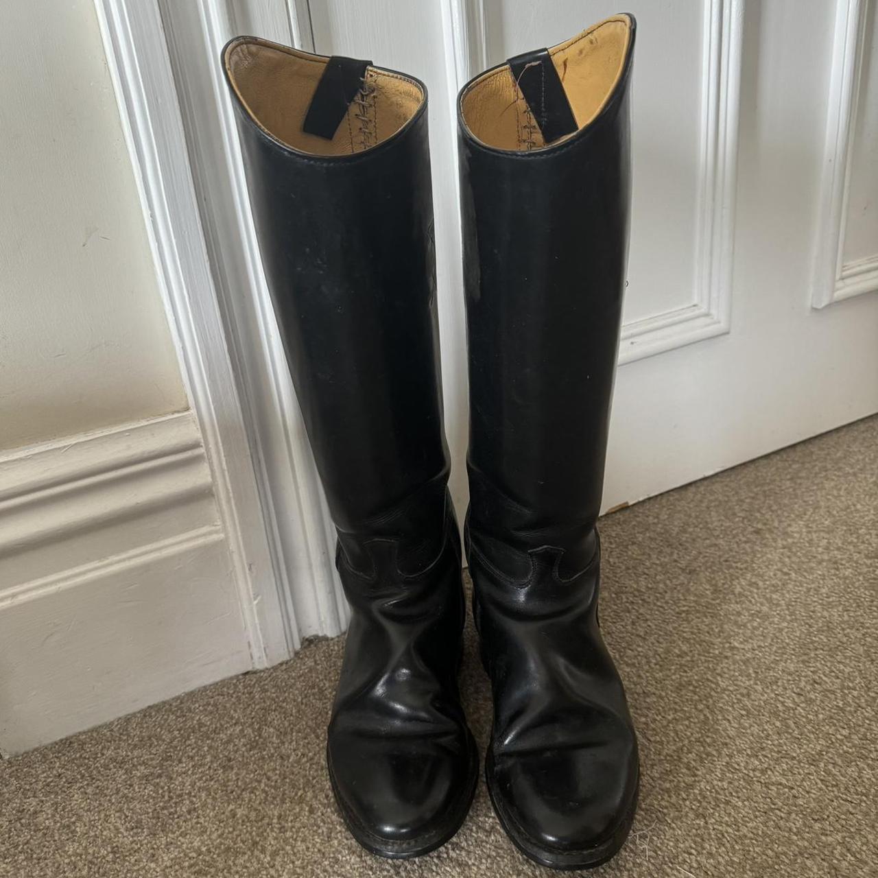 gorgeous cowboy/riding boots - 100% leather - so... - Depop