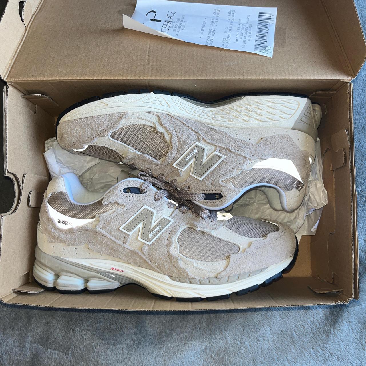 New Balance 2002r Protection Pack Tan Size 8.5 Never... - Depop