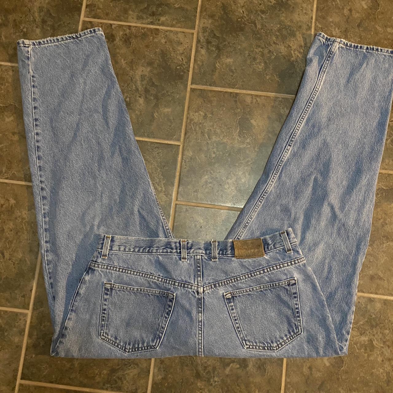 Super nice made in usa faded timberland jeans... - Depop