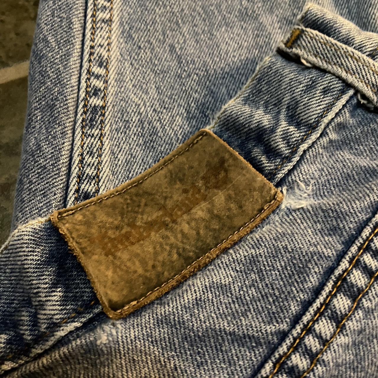 Super nice made in usa faded timberland jeans... - Depop