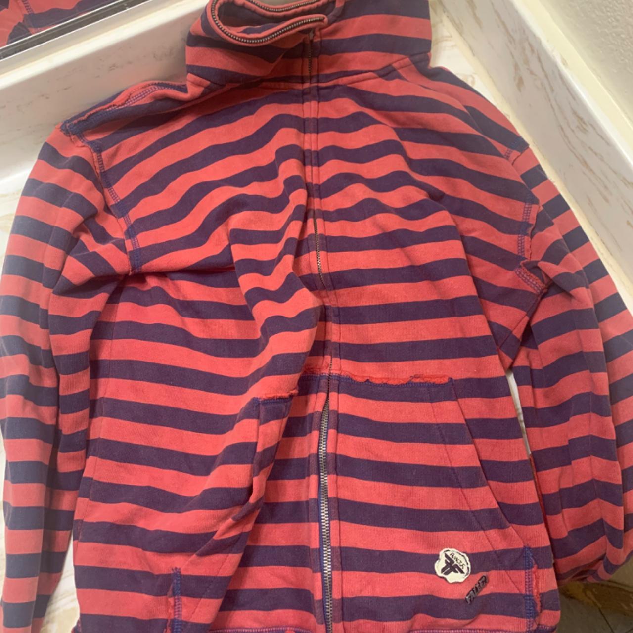fallen apparel striped skater hoodie tbh prob one... | Depop