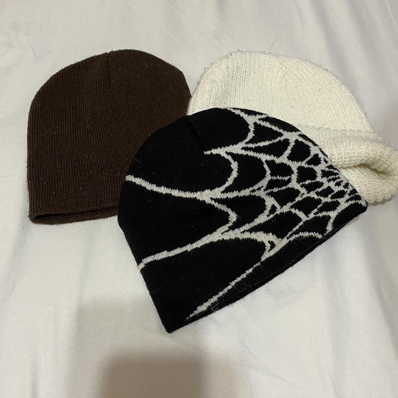 3 beanie deal ! #beanies #alt #y2k #outdoors - Depop