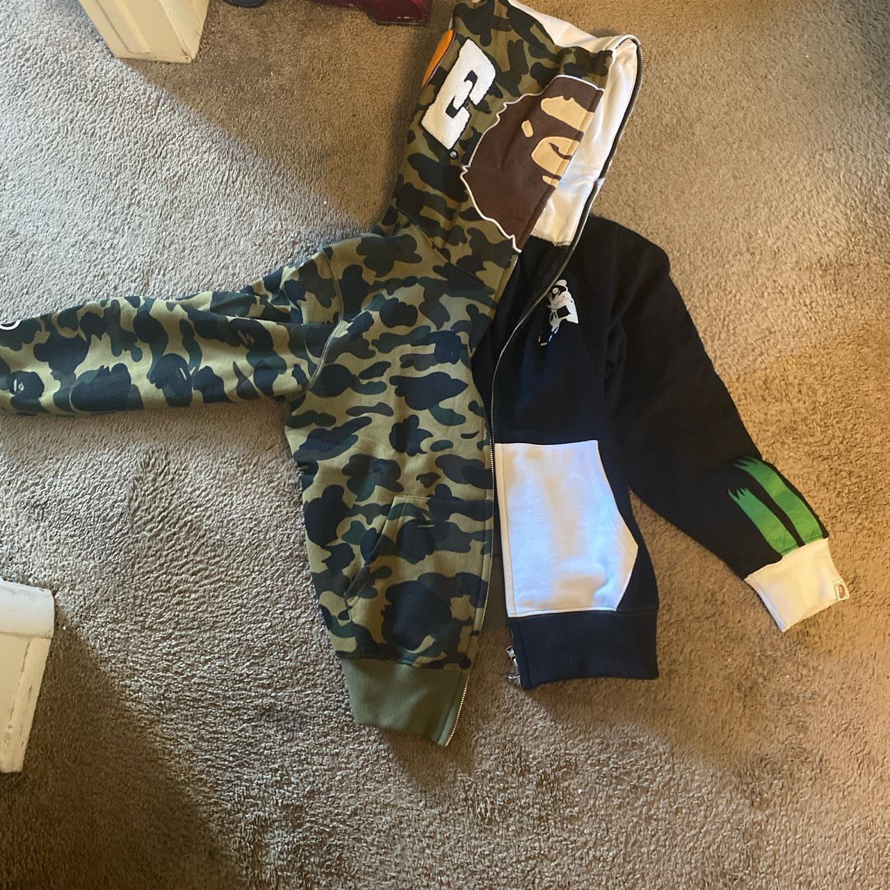 Half sided panda Bape - Depop