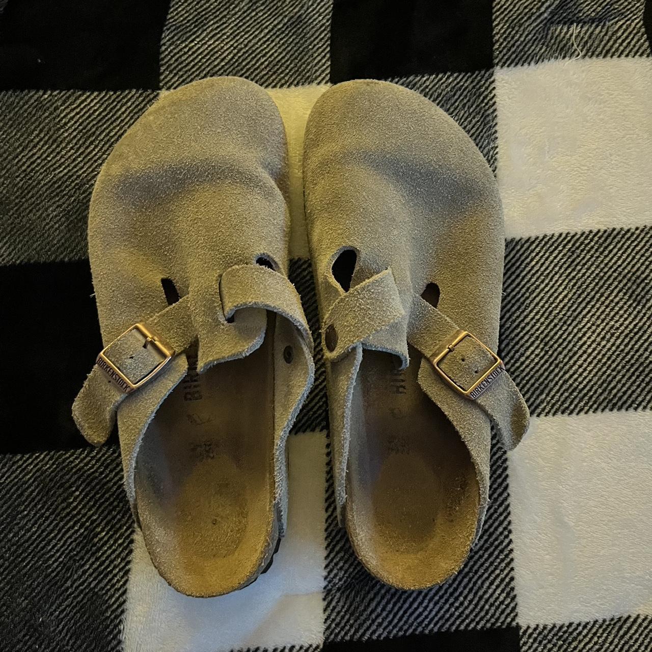 boston clogs great condition size 8-8.5 - Depop