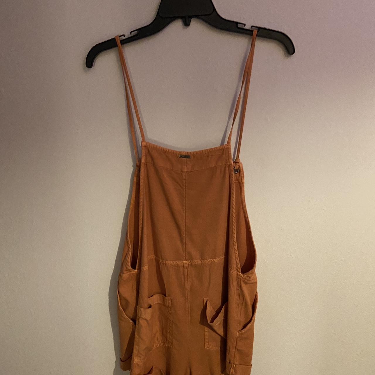 Orange Billabong Overalls - Depop
