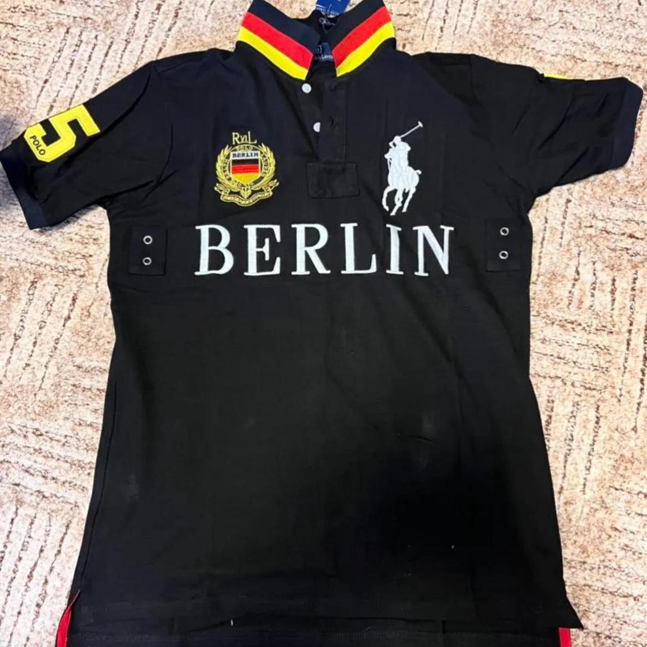 Black Polo Ralph Lauren Berlin polo shirt... | Depop