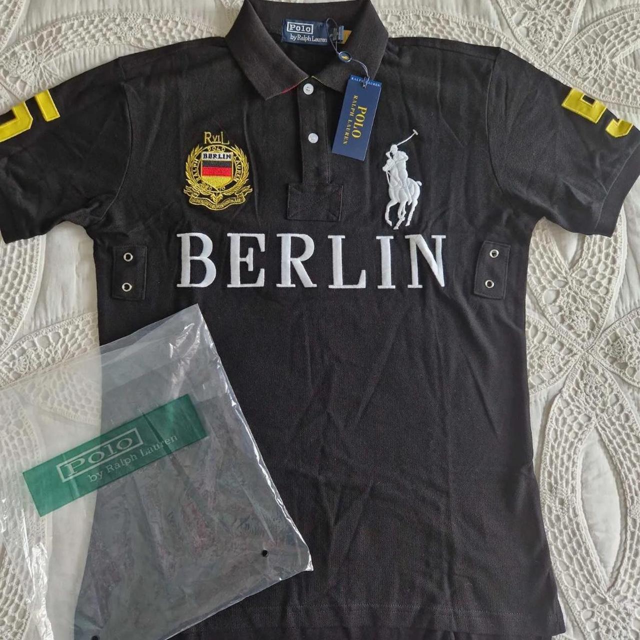 Black Polo Ralph Lauren Berlin polo shirt... | Depop